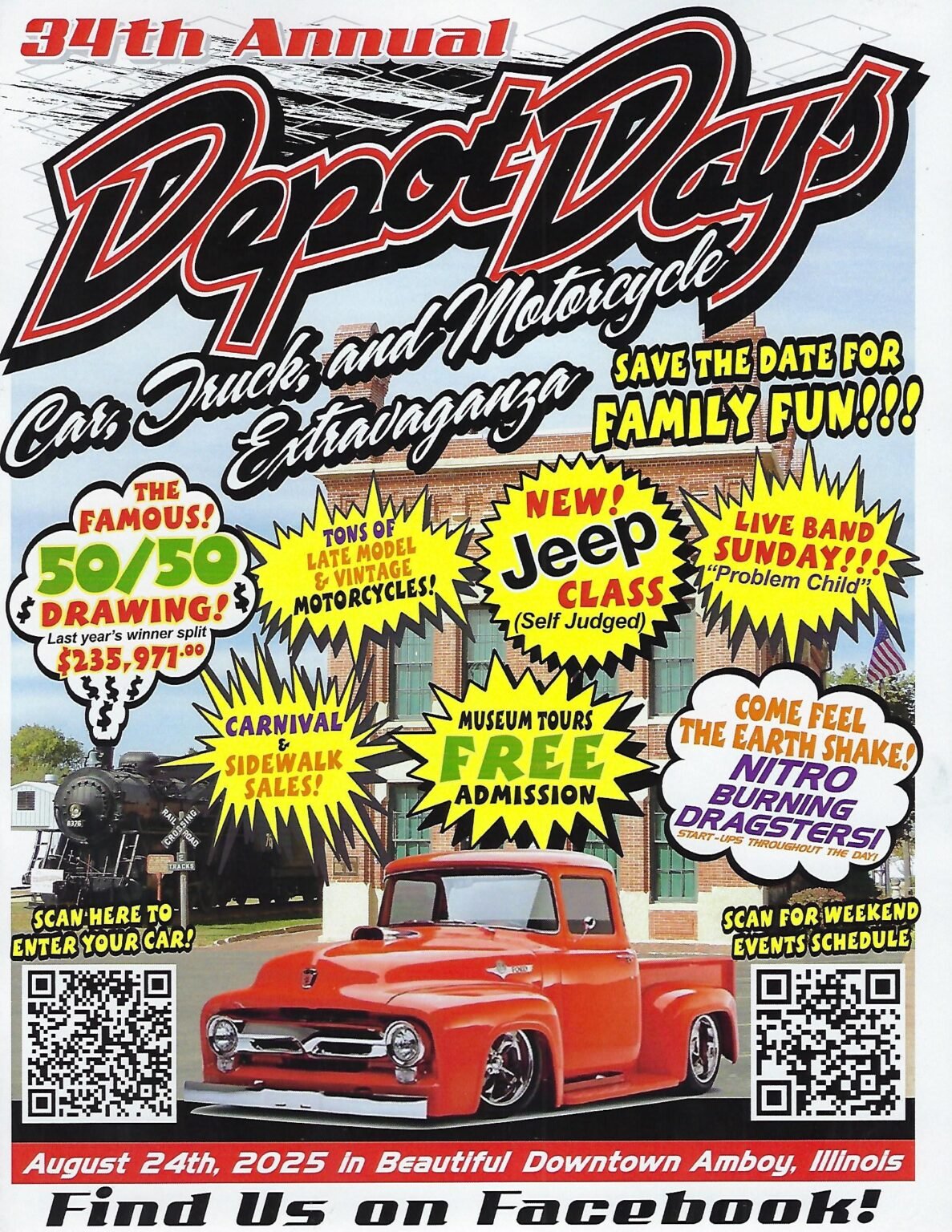 Car Show Schedule - Depot Days: Car, Truck and Motorcycle show